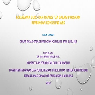 Ais bt-4-ddbk-kerjasama guru dan orang tua dalam program bk abk | PPT