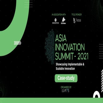 Asia Innovation Summit 2021 - Report | PPT
