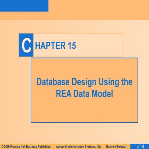 Ais Romney 2006 Slides 15 Database Design Using The Rea | PPT