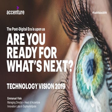 Tech Vision 2019 | PPT