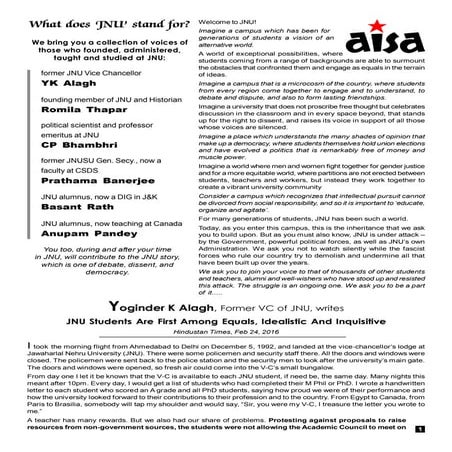 What does jnu stand for? | PDF