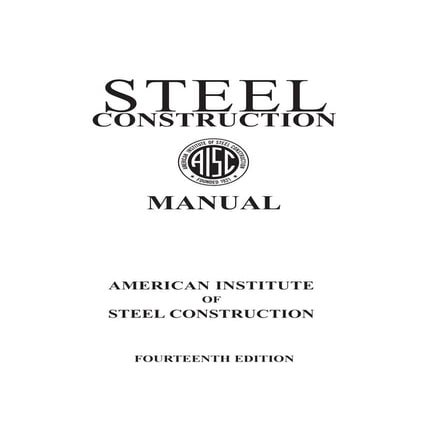 AISC - Steel Construction Manual-American Institute of Steel ...