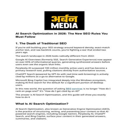 AI-Ready Website Development Guide 2026: Optimize for Search & AI ...
