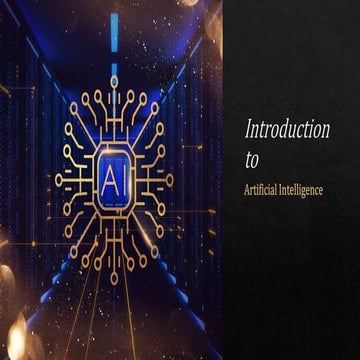 Introduction to Artificial Intelligence | PPT