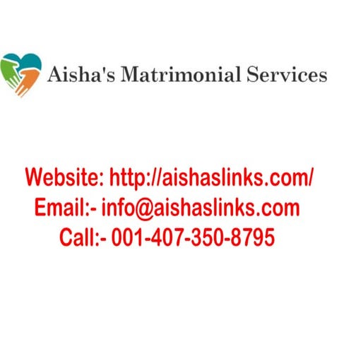 Aisha's matrimonial reviews | PPT