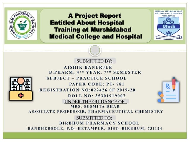 Hospital Training Report- AKTU Hospital Training Report | DOCX