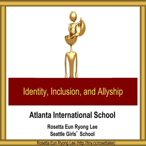Atlanta International School Identity Inclusion Allyship | PPT