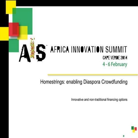 Africa Innovation Summit: alternative finance | PPT