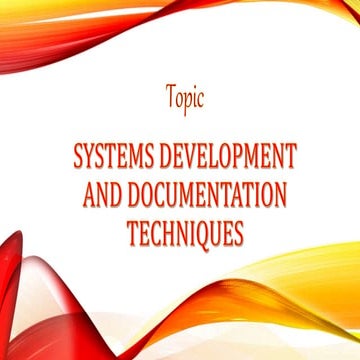 Systems Development and Documentation Techniques | PPTX