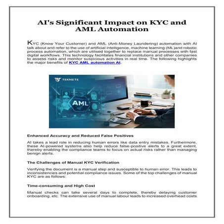 AI's Significant Impact on KYC and AML Automation.pdf