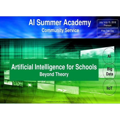 Artificial Intelligence Beyond Theory & Concepts - Our AI Summer ...