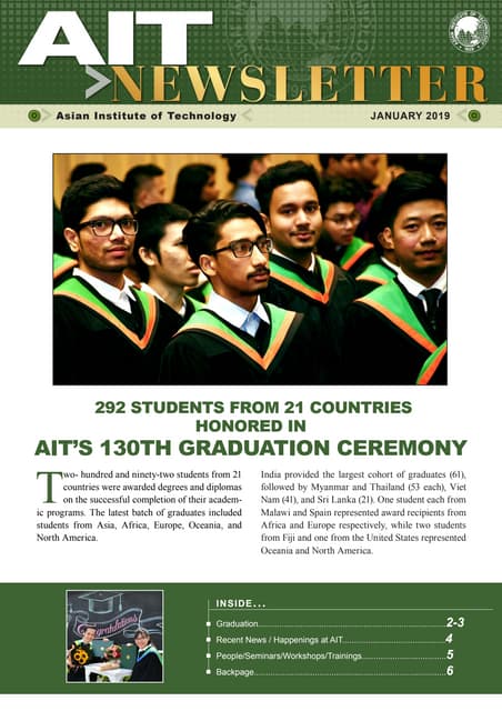 AIT Newsletter in December 2019 | PDF