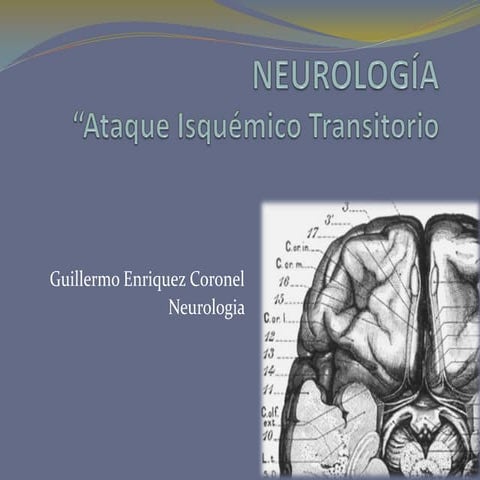 ataque isquemico transitorio | PPTX