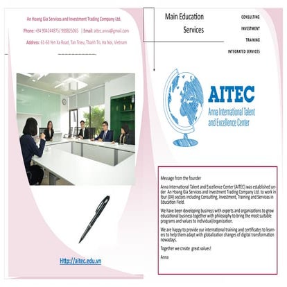 AITEC EDUCATION BROCHURE FOR MARKETING PURPOSE | PDF