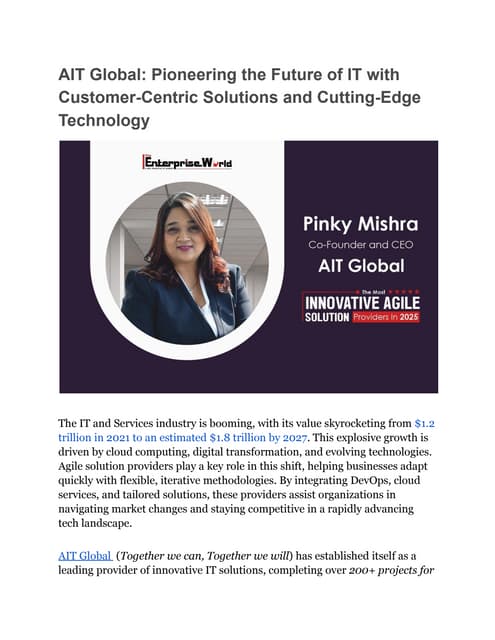 Driving Business Innovation through Technology Innovation | PDF