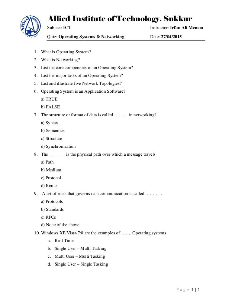 IT Ait Ict Quiz two it-ait-ict-quiz-two