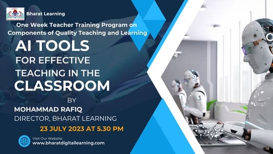 Artificial Intelligence (A.I.) in Schools (PPT) | PPT