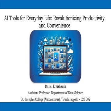 AI Tools for Everyday Life Revolutionizing Productivity and Convenience ...