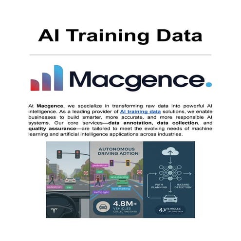 Reliable & Scalable AI Training Data Solutions for ML Models | PDF