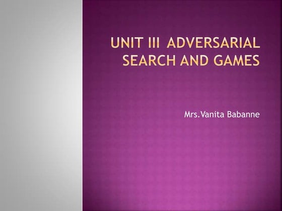 Min Max Artificial Intelligence Algorithm Ppt