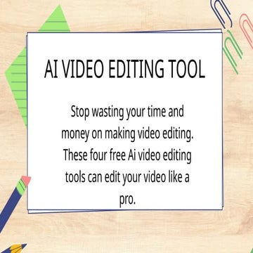 AI VIDEO EDITING TOOLS FOR REELS AND SHORTS | PPT