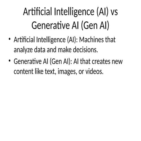 AI_vs_Generative_AI_power point Presentation | PPTX