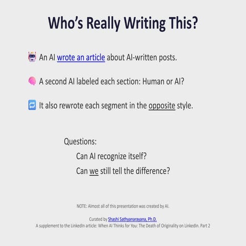 AI vs Human Writing: Can You Tell the Difference? | PDF