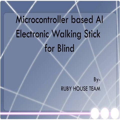 AI WALKING STICK HELP BLIND PEOPLE TO WALK | PPTX
