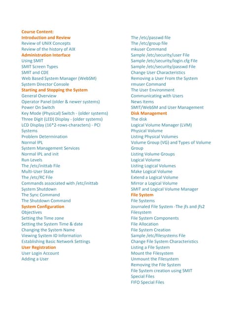 IBM AIX-Administration | PDF