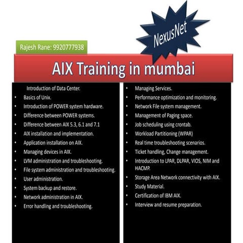Aix training in mumbai | PPT