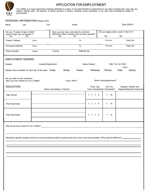 Sonic Job Application