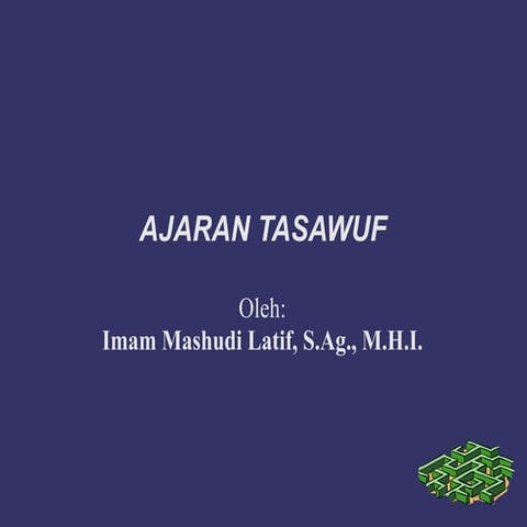 Ajaran tasawuf | PPT