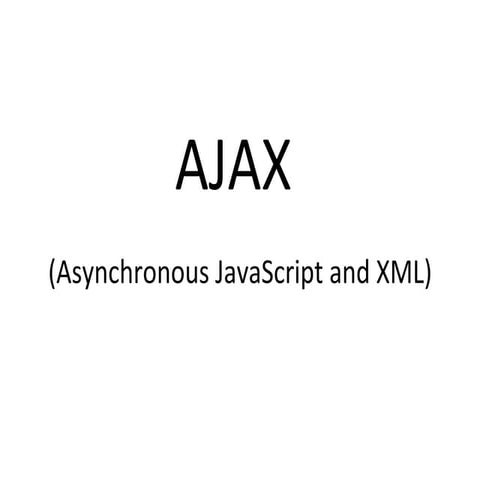 Ajax | PPT