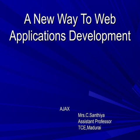 Ajax Lecture Notes Ppt