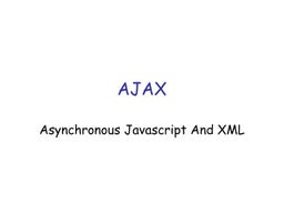 Simplify AJAX using jQuery | PPT