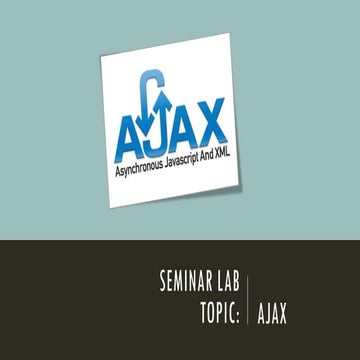 Ajax And Reverse Ajax Presenation Ppt