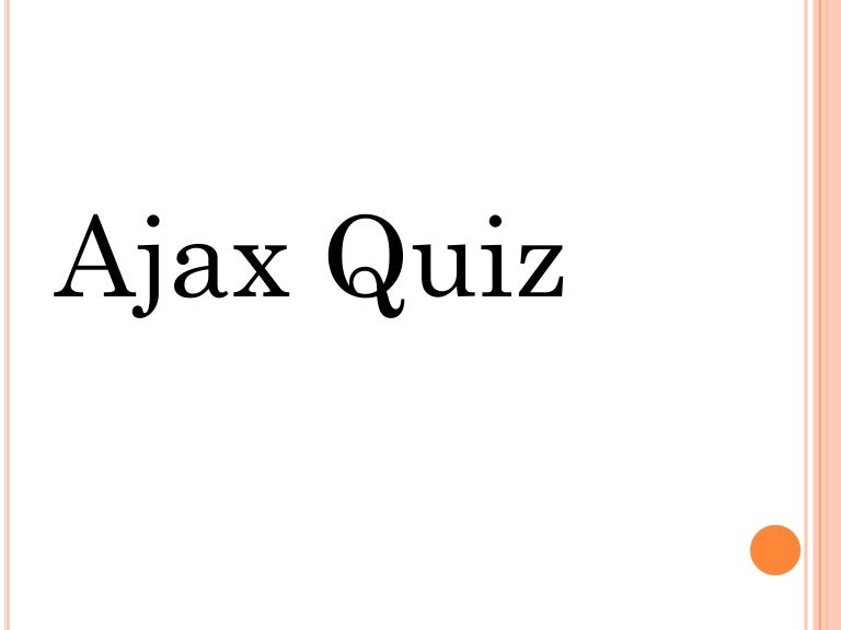 Ajax Quiz