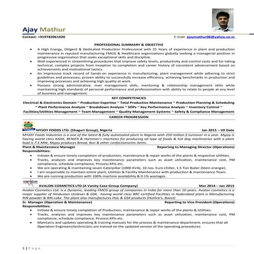 Ajay resume new | PDF