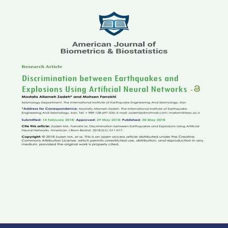 American Journal of Biometrics & Biostatistics | PDF