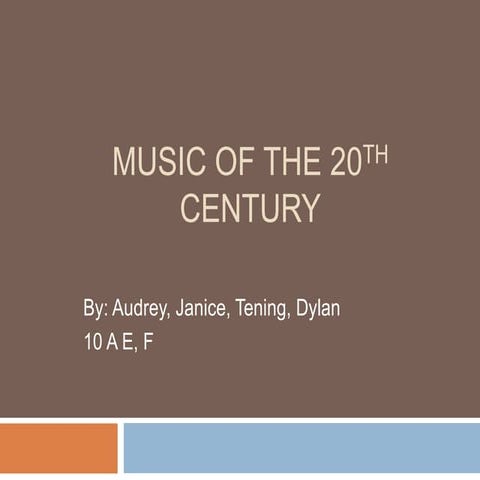 20th Century Music | PPT