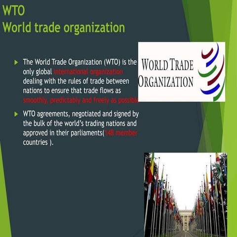 wto(world trade organization) | PPTX