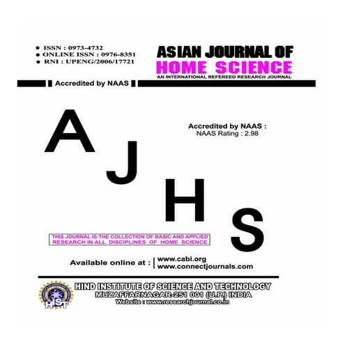 Asian Journal of Home Science | PDF