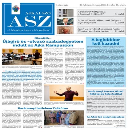 Ajkai Szó 2022.december 16. | PDF