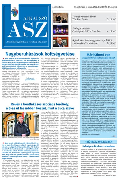 Ajkai Szó 2022. december 2. | PDF