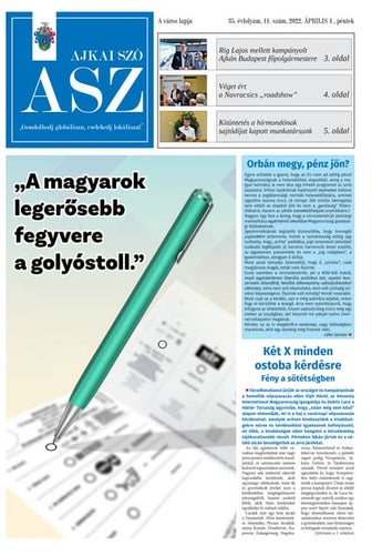 Ajkai Szó 2022. december 2. | PDF
