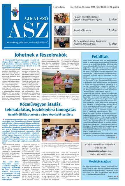 Ajkai Szó 2022. december 23. | PDF