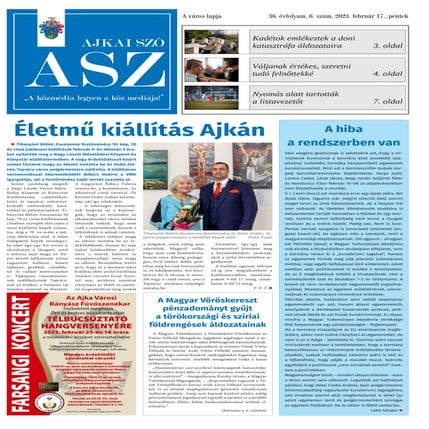 Ajkai Szó 2023. február 17. | PDF