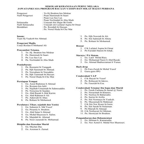 Ajk hem program solat hajat | DOC