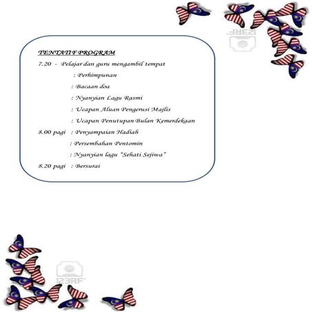 Ajk program penutupan merdeka 58 | DOCX