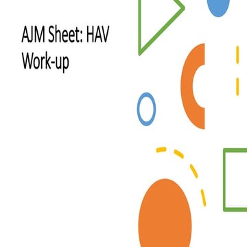 AJM SHEET HAV WORK-UP | PPT